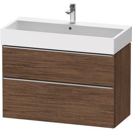 Duravit D-Neo Waschtischunterbau wandh&auml;ngend Nussbaum dunkel Matt 984x442x625 mm - DE4374070210000 DE4374070210000