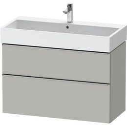 Duravit D-Neo Waschtischunterbau wandh&auml;ngend Betongrau Matt 984x442x625 mm - DE4374070070000 DE4374070070000