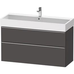 Duravit D-Neo Waschtischunterbau wandh&auml;ngend Graphit Matt 1184x442x625 mm - DE4375070490000 DE4375070490000