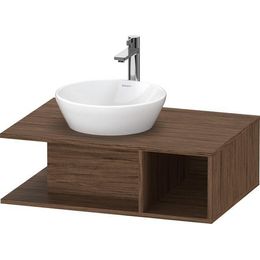 Duravit D-Neo Konsolenwaschtischunterbau wandh&auml;ngend Nussbaum dunkel Matt 800x550x260 mm - DE4928021 DE492802121