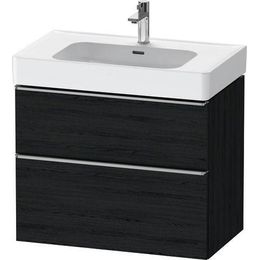 Duravit D-Neo Waschtischunterbau wandh&auml;ngend Eiche Schwarz Matt 784x452x625 mm - DE4377070160000 DE4377070160000