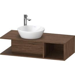 Duravit D-Neo Konsolenwaschtischunterbau wandh&auml;ngend Nussbaum dunkel Matt 1000x480x260 mm - DE491902 DE491902121