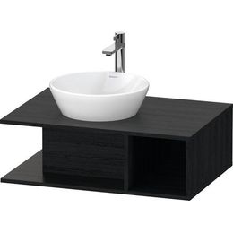 Duravit D-Neo Konsolenwaschtischunterbau wandh&auml;ngend Eiche Schwarz Matt 800x550x260 mm - DE492801616 DE492801616