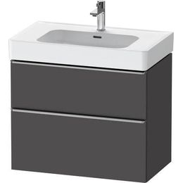 Duravit D-Neo Waschtischunterbau wandh&auml;ngend Graphit Matt 784x452x625 mm - DE4377070490000 DE4377070490000