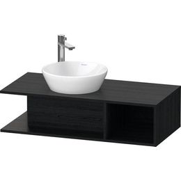 Duravit D-Neo Konsolenwaschtischunterbau wandh&auml;ngend Eiche Schwarz Matt 1000x480x260 mm - DE49190161 DE491901616