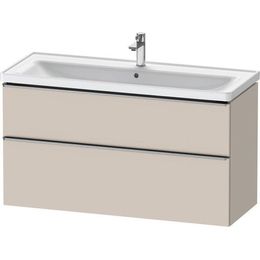 Duravit D-Neo Waschtischunterbau wandh&auml;ngend Taupe Matt 1184x452x625 mm - DE4391070910000 DE4391070910000