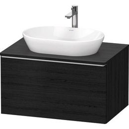 Duravit D-Neo Konsolenwaschtischunterbau wandh&auml;ngend Eiche Schwarz Matt 800x550x459 mm - DE494707016 DE4947070160000