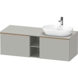 Duravit D-Neo Konsolenwaschtischunterbau wandh&auml;ngend Betongrau Matt 1400x550x459 mm - DE4950R0407000 DE4950R04070000