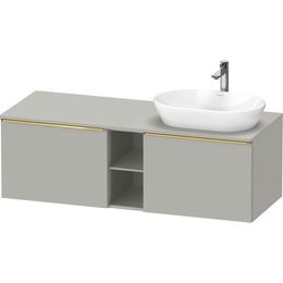 Duravit D-Neo Konsolenwaschtischunterbau wandh&auml;ngend Betongrau Matt 1400x550x459 mm - DE4950R3407000 DE4950R34070000
