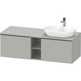 Duravit D-Neo Konsolenwaschtischunterbau wandh&auml;ngend Betongrau Matt 1400x550x459 mm - DE4950RBD07000 DE4950RBD070000