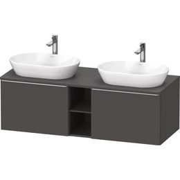 Duravit D-Neo Konsolenwaschtischunterbau wandh&auml;ngend Graphit Matt 1400x550x459 mm - DE4950B70490000 DE4950B70490000