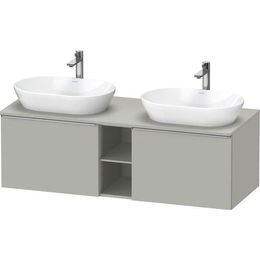 Duravit D-Neo Konsolenwaschtischunterbau wandh&auml;ngend Betongrau Matt 1400x550x459 mm - DE4950B7007000 DE4950B70070000