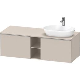 Duravit D-Neo Konsolenwaschtischunterbau wandh&auml;ngend Taupe Matt 1400x550x459 mm - DE4950R70910000 DE4950R70910000