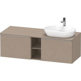 Duravit D-Neo Konsolenwaschtischunterbau wandh&auml;ngend Leinen Matt 1400x550x459 mm - DE4950R70750000 DE4950R70750000