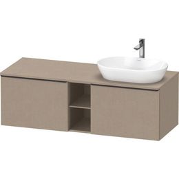 Duravit D-Neo Konsolenwaschtischunterbau wandh&auml;ngend Leinen Matt 1400x550x459 mm - DE4950RBD750000 DE4950RBD750000