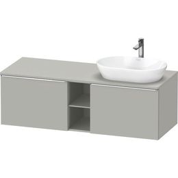 Duravit D-Neo Konsolenwaschtischunterbau wandh&auml;ngend Betongrau Matt 1400x550x459 mm - DE4950R1007000 DE4950R10070000