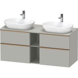 Duravit D-Neo Konsolenwaschtischunterbau wandh&auml;ngend Betongrau Matt 1400x550x664 mm - DE4970B0407000 DE4970B04070000