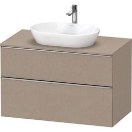 Duravit D-Neo Konsolenwaschtischunterbau wandh&auml;ngend Leinen Matt 1000x550x664 mm - DE4968070750000 DE4968070750000