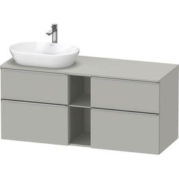 Duravit D-Neo Konsolenwaschtischunterbau wandh&auml;ngend Betongrau Matt 1400x550x664 mm - DE4970L7007000 DE4970L70070000