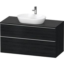 Duravit D-Neo Konsolenwaschtischunterbau wandh&auml;ngend Eiche Schwarz Matt 1200x550x664 mm - DE49690701 DE4969070160000