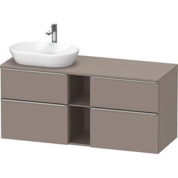 Duravit D-Neo Konsolenwaschtischunterbau wandh&auml;ngend Basalt Matt 1400x550x664 mm - DE4970L70430000 DE4970L70430000