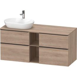 Duravit D-Neo Konsolen-Waschtischunterbau wandh&auml;ngend 1400x550x664 Az 2 Ei mr Mt DE4970LBD550000