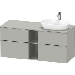 Duravit D-Neo Konsolenwaschtischunterbau wandh&auml;ngend Betongrau Matt 1400x550x664 mm - DE4970R7007000 DE4970R70070000