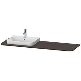 Duravit Happy D.2 Plus Konsole Nussbaum geb&uuml;rstet Matt 1600x550x16 mm - HP031HL6969 HP031HL6969