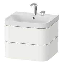 Duravit Happy D.2 Plus c-shaped Set wandh&auml;ngend Wei&szlig; Seidenmatt 575x490x480 mm - HP4345E3636 HP4345E3636
