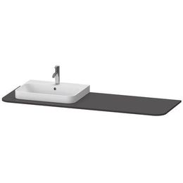 Duravit Happy D.2 Plus Konsole Graphit Supermatt 1600x550x16 mm - HP031HL8080 HP031HL8080