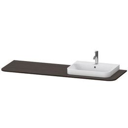 Duravit Happy D.2 Plus Konsole Nussbaum geb&uuml;rstet Matt 1600x550x16 mm - HP031HR6969 HP031HR6969