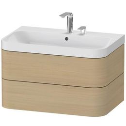 Duravit Happy D.2 Plus c-shaped Set wandh&auml;ngend Mediterrane Eiche Matt 775x490x480 mm - HP4347E7171 HP4347E7171