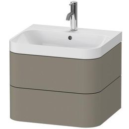 Duravit Happy D.2 Plus c-shaped Set wandh&auml;ngend Stein Grau Seidenmatt 575x490x480 mm - HP4345O9292 HP4345O9292