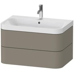 Duravit Happy D.2 Plus c-shaped Set wandh&auml;ngend Stein Grau Seidenmatt 775x490x480 mm - HP4347O9292 HP4347O9292