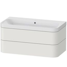Duravit Happy D.2 Plus c-shaped Set wandh&auml;ngend Nordic Wei&szlig; Seidenmatt 975x490x480 mm - HP4348N3939 HP4348N3939