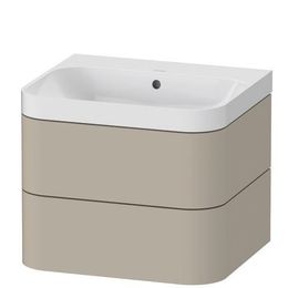 Duravit Happy D.2 Plus c-shaped Set wandh&auml;ngend Taupe Seidenmatt 575x490x480 mm - HP4345N6060 HP4345N6060