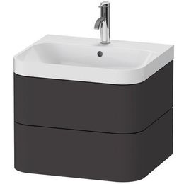 Duravit Happy D.2 Plus c-shaped Set wandh&auml;ngend Graphit Supermatt 575x490x480 mm - HP4345O8080 HP4345O8080