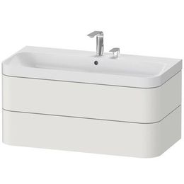 Duravit Happy D.2 Plus c-shaped Set wandh&auml;ngend Nordic Wei&szlig; Seidenmatt 975x490x480 mm - HP4348E3939 HP4348E3939