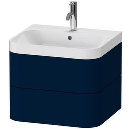 Duravit Happy D.2 Plus c-shaped Set wandh&auml;ngend Nachtblau Seidenmatt 575x490x480 mm - HP4345O9898 HP4345O9898