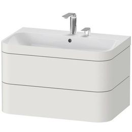 Duravit Happy D.2 Plus c-bonded Set wandh&auml;ngend Nordic Wei&szlig; Seidenmatt 775x490x480 mm - HP4637E3939 HP4637E3939
