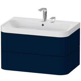 Duravit Happy D.2 Plus c-shaped Set wandh&auml;ngend Nachtblau Seidenmatt 775x490x480 mm - HP4347E9898 HP4347E9898