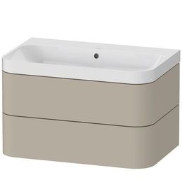 Duravit Happy D.2 Plus c-shaped Set wandh&auml;ngend Taupe Seidenmatt 775x490x480 mm - HP4347N6060 HP4347N6060