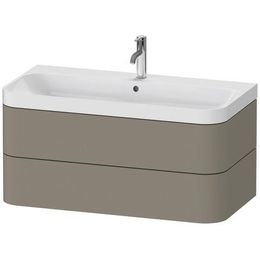 Duravit Happy D.2 Plus c-shaped Set wandh&auml;ngend Stein Grau Seidenmatt 975x490x480 mm - HP4348O9292 HP4348O9292