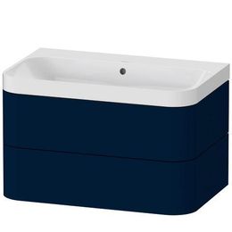Duravit Happy D.2 Plus c-shaped Set wandh&auml;ngend Nachtblau Seidenmatt 775x490x480 mm - HP4347N9898 HP4347N9898