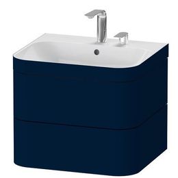 Duravit Happy D.2 Plus c-bonded Set wandh&auml;ngend Nachtblau Seidenmatt 575x490x480 mm - HP4635E9898 HP4635E9898