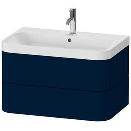 Duravit Happy D.2 Plus c-shaped Set wandh&auml;ngend Nachtblau Seidenmatt 775x490x480 mm - HP4347O9898 HP4347O9898