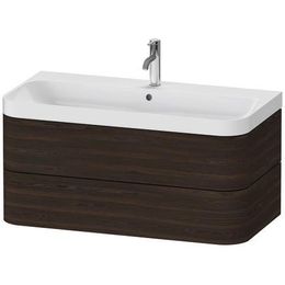 Duravit Happy D.2 Plus c-shaped Set wandh&auml;ngend Nussbaum geb&uuml;rstet Matt 975x490x480 mm - HP4348O6969 HP4348O6969