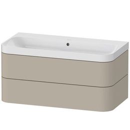 Duravit Happy D.2 Plus c-shaped Set wandh&auml;ngend Taupe Seidenmatt 975x490x480 mm - HP4348N6060 HP4348N6060