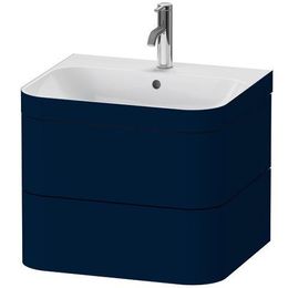 Duravit Happy D.2 Plus c-bonded Set wandh&auml;ngend Nachtblau Seidenmatt 575x490x480 mm - HP4635O9898 HP4635O9898