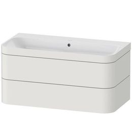 Duravit Happy D.2 Plus c-bonded Set wandh&auml;ngend Nordic Wei&szlig; Seidenmatt 975x490x480 mm - HP4638N3939 HP4638N3939